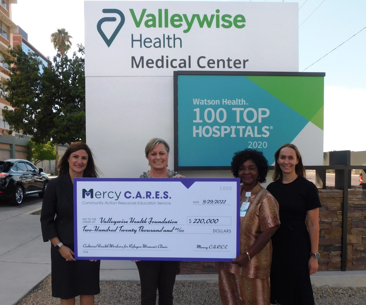 Valleywise Health Foundation Receives $220,000 Grant